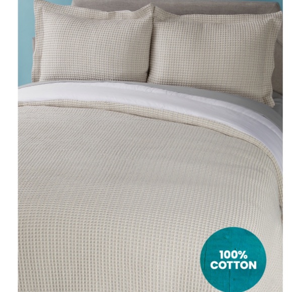 Restore Home | Bedding | Restore Home3pc Waffle Knit Cotton Comforter ...